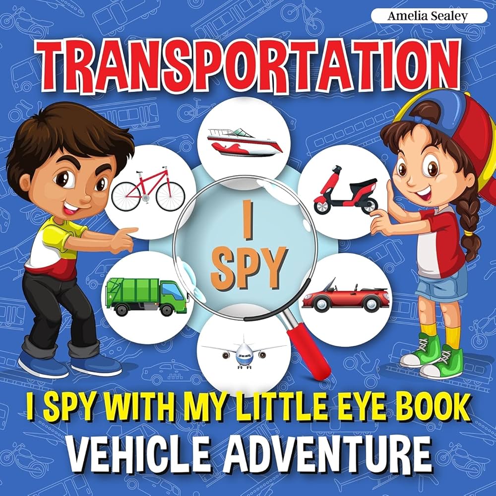 Transportation I Spy: Vehicle Adventure – The Garden Learning and Play
