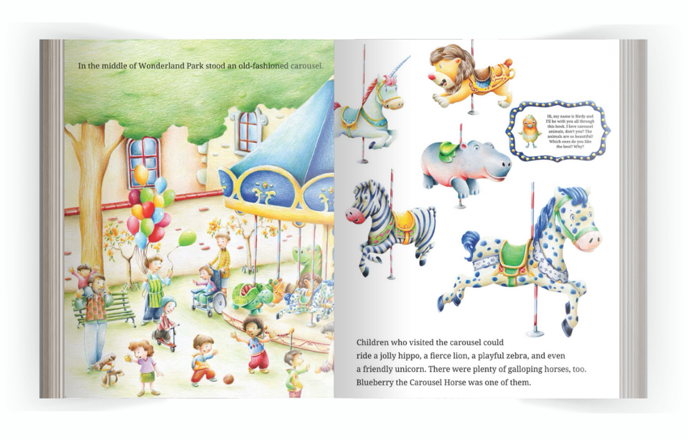 Curious Blueberry the Carousel Horse – The Garden Learning and Play